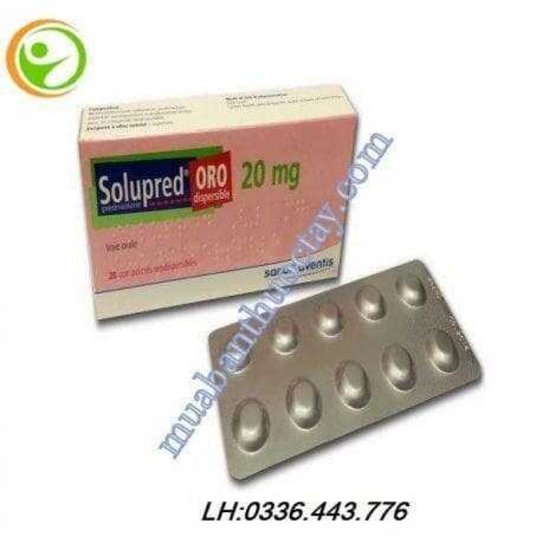 Thuốc Solupred® 20mg lọ 20 viên